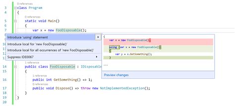 Code Fix For Ide0067 Makes Code Not Compile Sometimes · Issue 36480 · Dotnetroslyn · Github