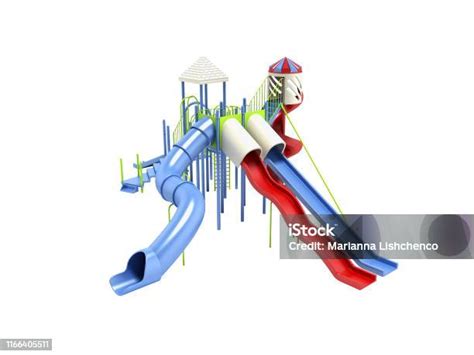 흰색 배경에 물 게임 3d 렌더러어린이를위한 현대 파란색 놀이터 그림자 개발에 대한 스톡 사진 및 기타 이미지 개발 공동체 금속 Istock