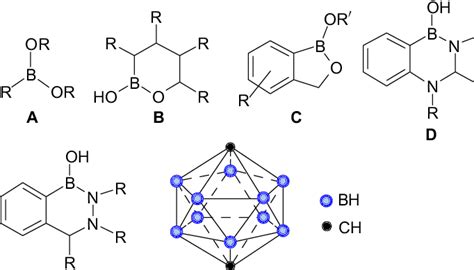 General Structural Formulae Of Boron Compounds A Are Boronic Acids And