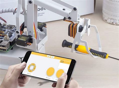 SunFounder PiArm Raspberry Pi Robot Arm For Python Programming Robotic Gizmos
