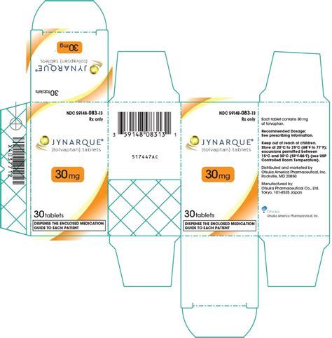 Jynarque Package Insert Prescribing Information Moa
