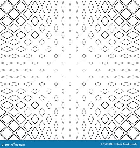 Black And White Abstract Square Pattern Background Stock Vector