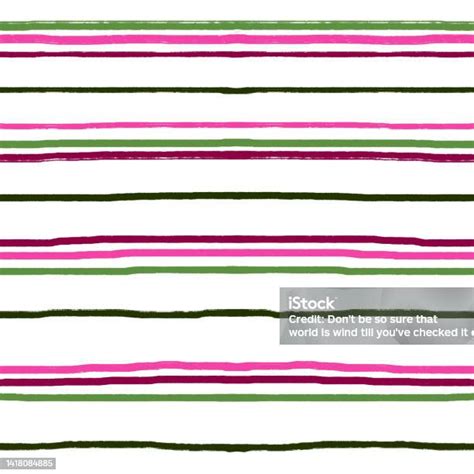 일러스트 레이 션 원활한 패턴 핑크 그린 라인 줄무늬 격자 무늬 반복 패턴의 그림 거친 홍당무 의류 패션 패브릭 섬유 벽지 종이
