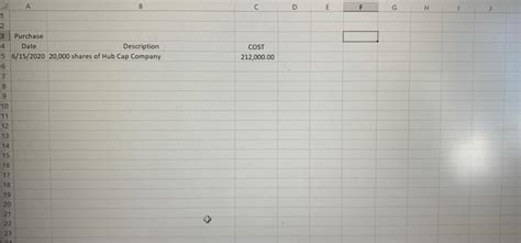 Solved G Investments Fv Oci On December 31 2020 The Fair