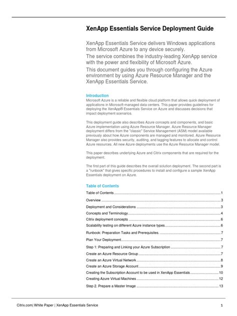 Citrix Xenapp Essentials Deployment Guide Pdf Microsoft Azure Active Directory