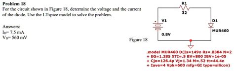 problem 18 for the circuit shown in figure 18 determine the voltage