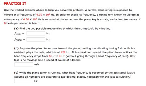 Solved A Certain Piano String Is Supposed To Vibrate At A Chegg