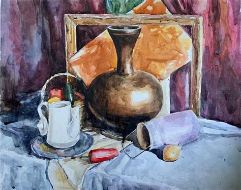 Медная Ваза, Drawing by Ajgul Jaska | Artmajeur