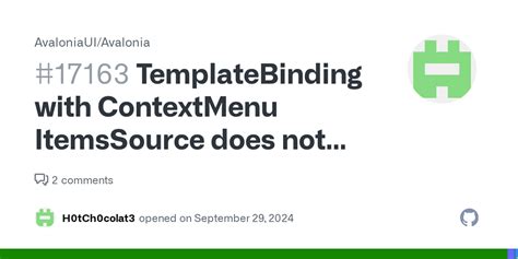 templatebinding with contextmenu itemssource does not appear to work