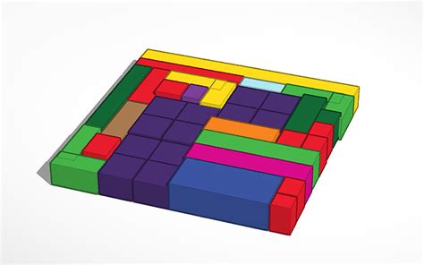3d Design Tetris Design For Class Tinkercad