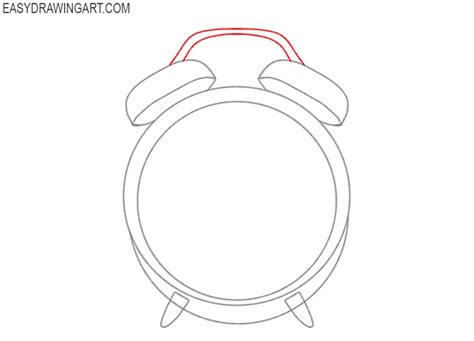 How To Draw An Alarm Clock Easy Drawing Art