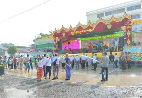 မင်္ဂလာဒုံမြို့နယ်တွင် မြန်မာ့ရိုးရာယဉ်ကျေးမှု မဟာသင်္ကြန်မဏ္ဍပ်ဖွင့်ပွဲအခမ်းအနားကျင်းပ