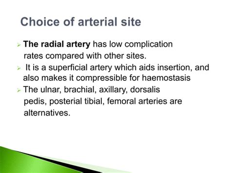 Arterial Line Insertion PPTX First Aid Injuries