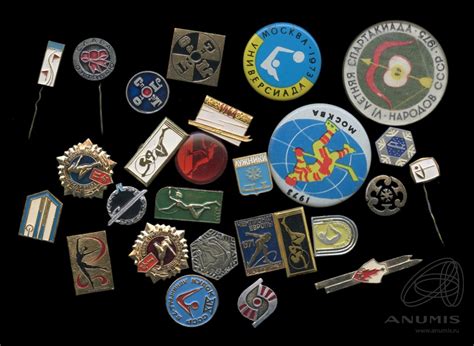 Лот значков «Спортивные игры 27 шт СССР Лот №5730 Аукцион №304 Anumis