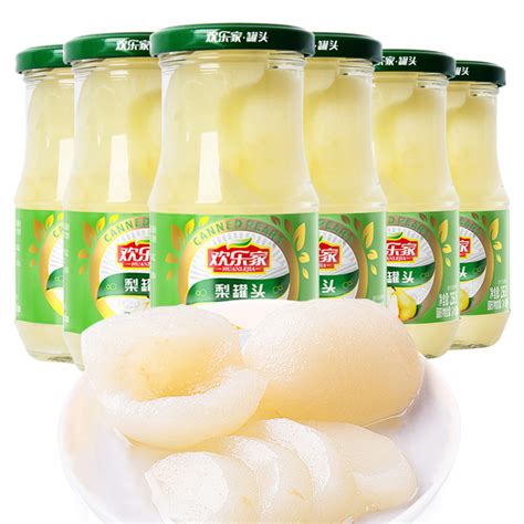 欢乐家六合一256gX6罐橘子雪梨杨梅椰果混合什锦黄桃罐头水果整箱 虎窝淘