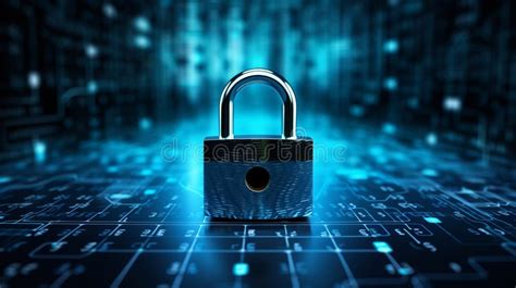 A Padlock Enclosed By Binary Code Representing The Significance Of