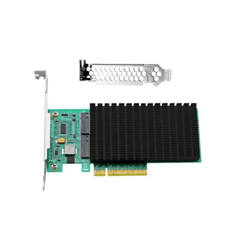 Anm02pe08 Nvme Controller Pcie To M 2 Dual Port With Heatsink Not With Ssd
