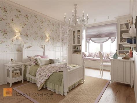 Фото детская комната для девочки из проекта «Интерьер квартиры в стиле прованс ЖК Самоцветы