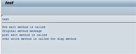 techsap se24 method pre exit post exit and overwrite exit