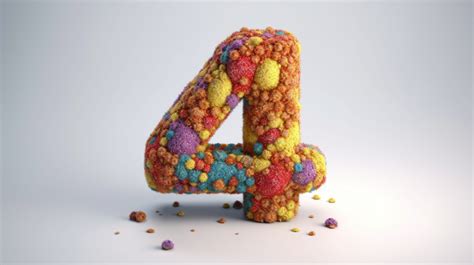 다채로운 뿌리 숫자 무지개 빛깔의 숫자 4의 3d 그림 뿌리다 파란 색종이 조각 파티 색종이 배경 일러스트 및 사진 무료 다운로드 Pngtree