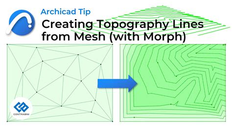 How To Create 3d Topographic Contour Lines From Meshes In Archicad Youtube