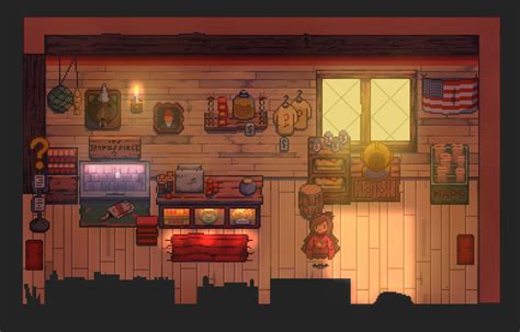 Mystery Shack T Shop As A Video Game Pixel Art Rpixelart