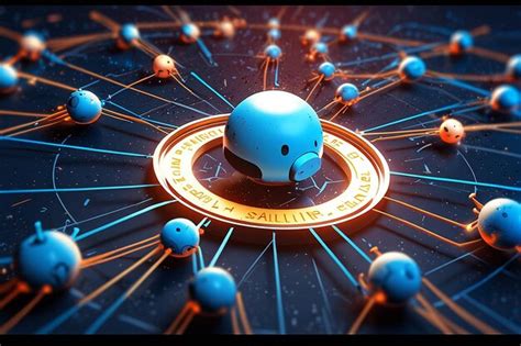 3d Illustration Artificial Intelligence Swarm Intelligence Premium Ai