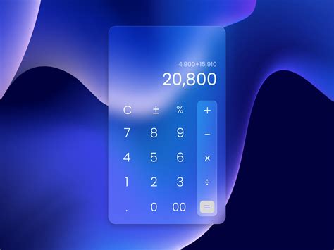 calculator app ui by kush verma on dribbble