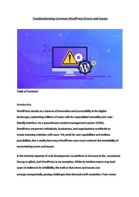 Ppt Wpclerks Ajin Troubleshooting Common Wordpress Errors And