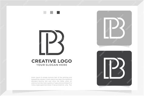 Premium Vector Pb Initials Monogram Letter Text Alphabet Logo Design