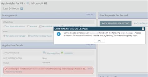 Access Denied In Appinsight For Iis Forum Server And Application Monitor Sam Thwack