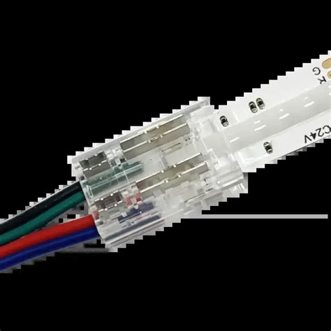 Cob Rgb Doorkoppel Connector Transparant As Led