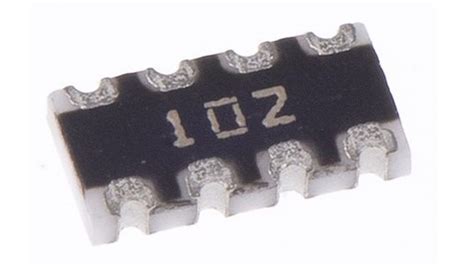 Cat16a 102j4lf Bourns 1kΩ Resistor Array 4 Resistors 025w Total 1206 3216m Concave Rs