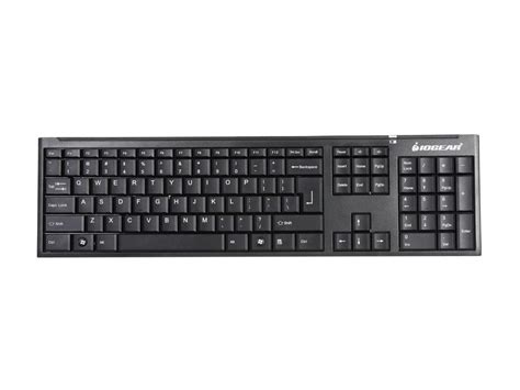 Iogear Gkm R Black Rf Wireless Long Range Keyboard And Mouse Combo Newegg Com