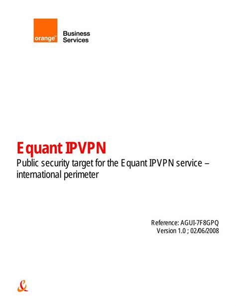 pdf equant ipvpn anssi€¦ · 2 the ingress pe router assigns an