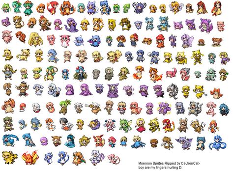 Moemon Sprites By Dancinwolf On Deviantart