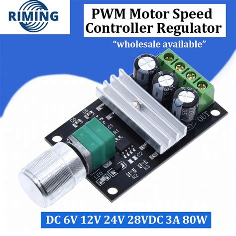 Dc 6v 12v 24v 28vdc 3a 80w Pwm Motor Speed Controller Regulator