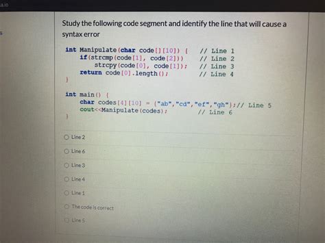 Answered Study The Following Code Segment And Bartleby