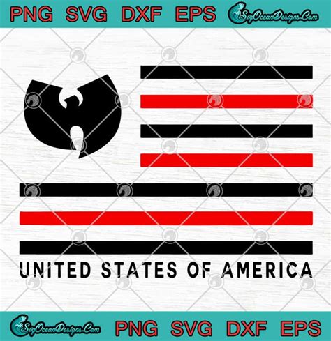 Wu Tang Clan Logo United States Of America SVG PNG EPS DXF Wu Tang Clan SVG Cricut File