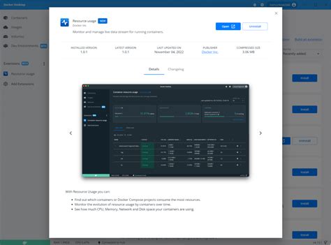 How To Use The Resource Usage Docker Extension