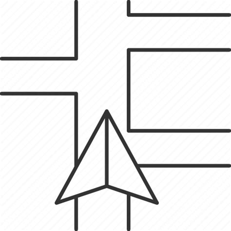 Navigation Map Pointer Route Road Icon Download On Iconfinder