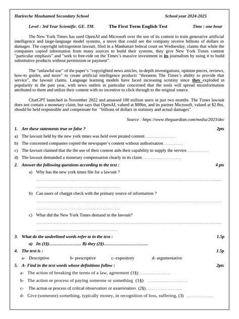 New York Times Sues Openai And Microsoft For Copyright Infringement