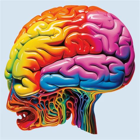 Human Brain Detailed Structure Ai Generated Image