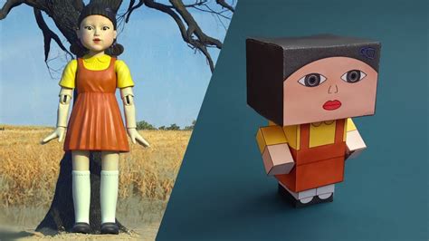 Diy Игра в Кальмара из бумаги Кукла из первой игры сериала • Squid Game Paper Craft Toy Diy