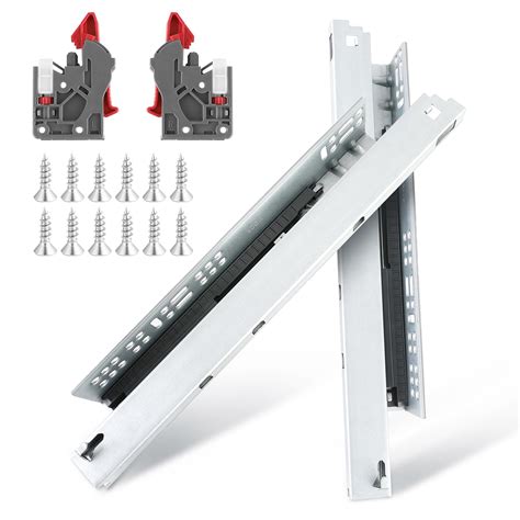 6 Pair Of 22 Inch Soft Close Undermount Drawer Slides Full Extension Bottom Mount Drawer Glides