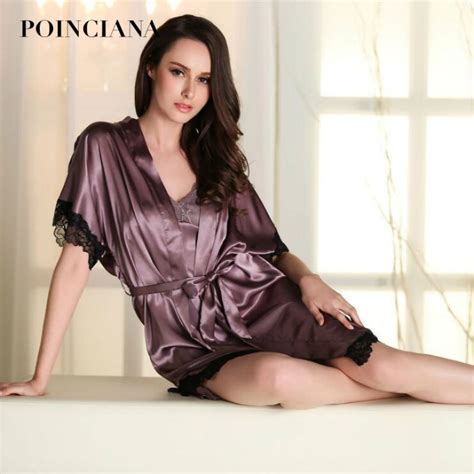 Badu Bg Дамски халати за дома комплекти нощници дантелен колан костюми над коляното за жени