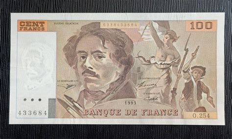 ‎vintagenumista وینتج نیومیستا‎ ‎🇫🇷 100 Francs 1993 Ef اسکناس زیبای