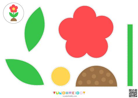 Распечатать бесплатно шаблоны цветов для аппликаций и поделок