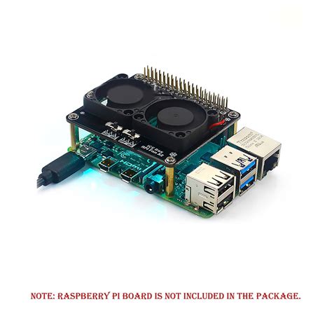 Raspberry Pi Cooling Fan Hat With Gpio Expansion Board Rees52