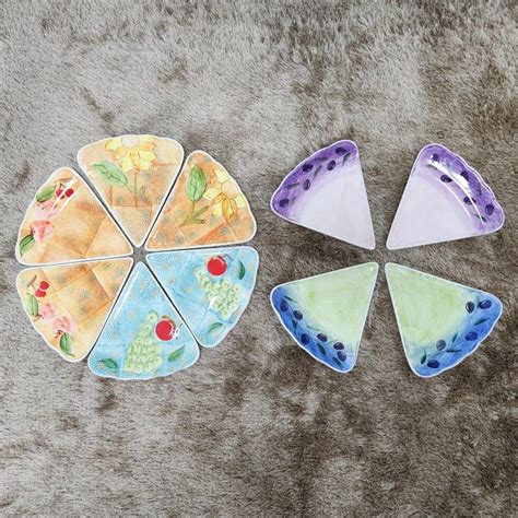 올드 빈티지 이태리 세라미카 핸드페인티드 피자접시 1 세컨웨어헬로마켓